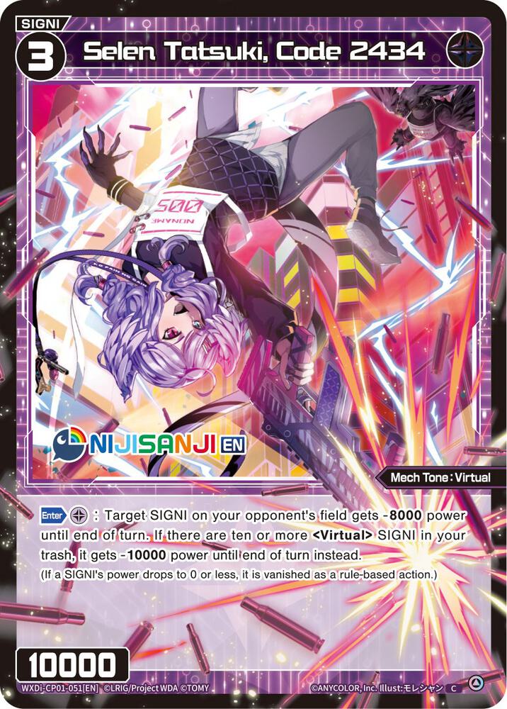 Selen Tatsuki, Code 2434 - Collab Booster: Nijisanji Diva - WIXOSS ...