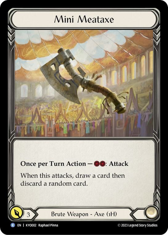 Mini Meataxe - Blitz Deck: Heavy Hitters - Kayo - Flesh and Blood TCG