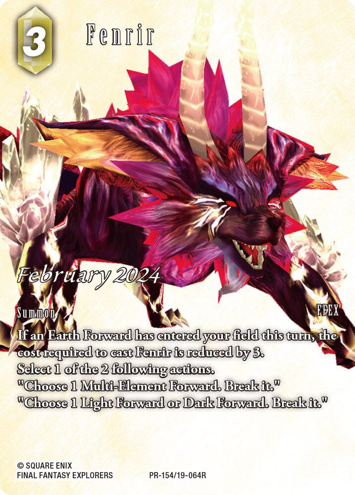 Fenrir (February 2024) - FF: Promo Cards - Final Fantasy TCG ...