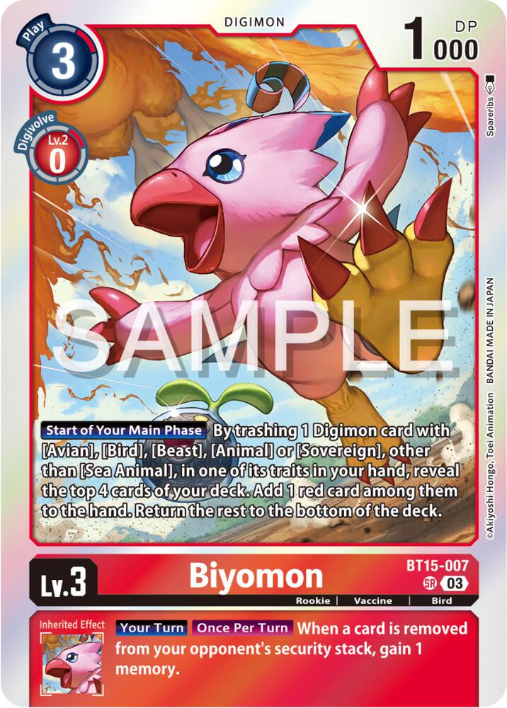 Biyomon - Exceed Apocalypse - Digimon Card Game - TCGplayer.com