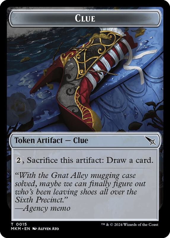 Clue (0015) // A 0042 Double-Sided Token - Murders at Karlov Manor ...