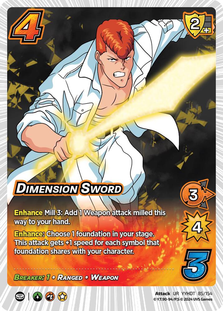 Dimension Sword - Yu Yu Hakusho: Dark Tournament - UniVersus ...