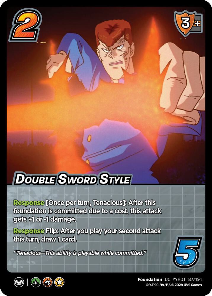 Double Sword Style - Yu Yu Hakusho: Dark Tournament - UniVersus ...
