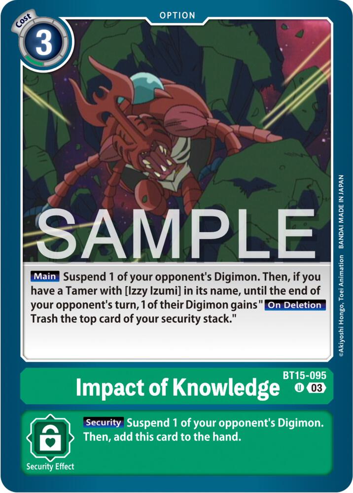 Impact of Knowledge - Exceed Apocalypse - Digimon Card Game - TCGplayer.com