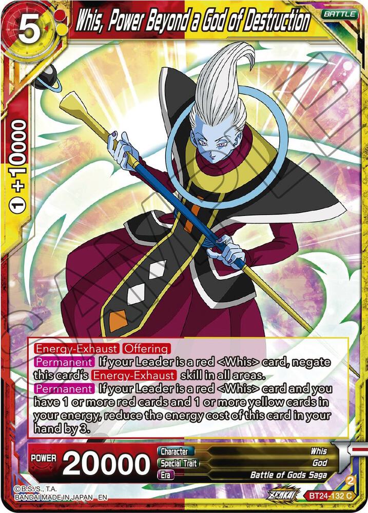 Whis, Power Beyond a God of Destruction - Beyond Generations - Dragon ...