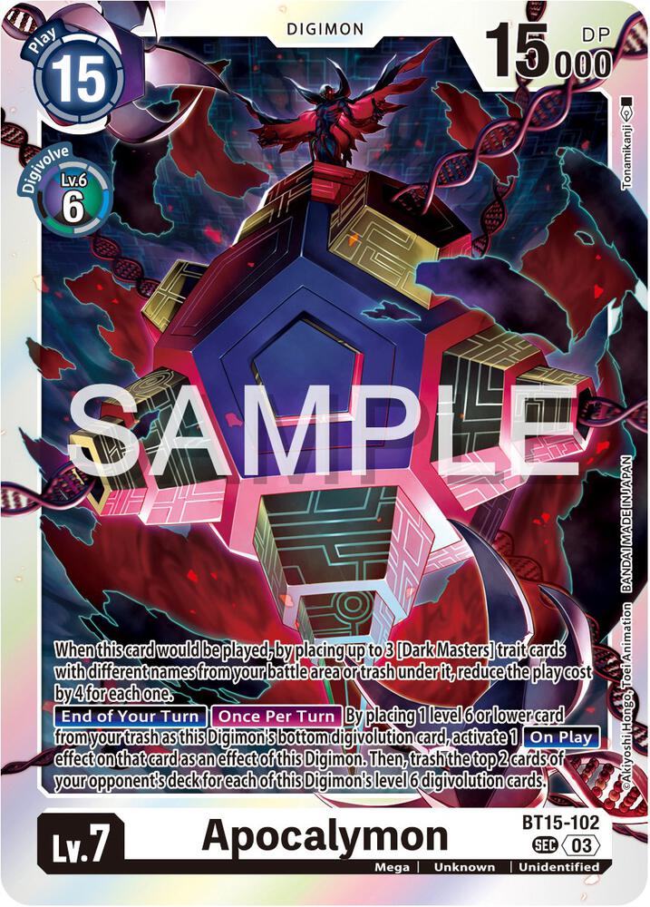 Apocalymon - Exceed Apocalypse - Digimon Card Game - TCGplayer.com