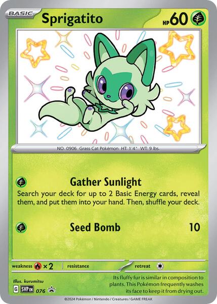 Sprigatito - 076 - SV: Scarlet & Violet Promo Cards - Pokemon ...