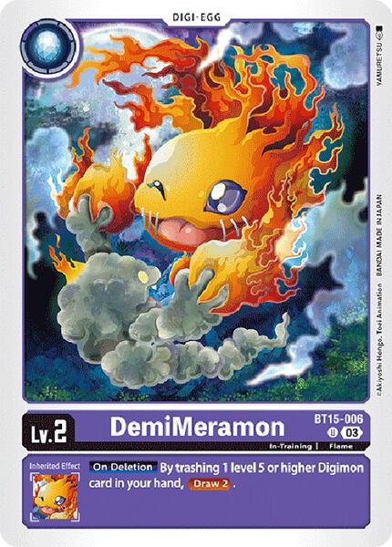 DemiMeramon - Exceed Apocalypse - Digimon Card Game - TCGplayer.com