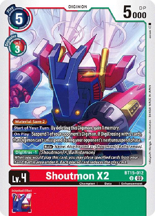 Shoutmon X2 - Exceed Apocalypse - Digimon Card Game - TCGplayer.com