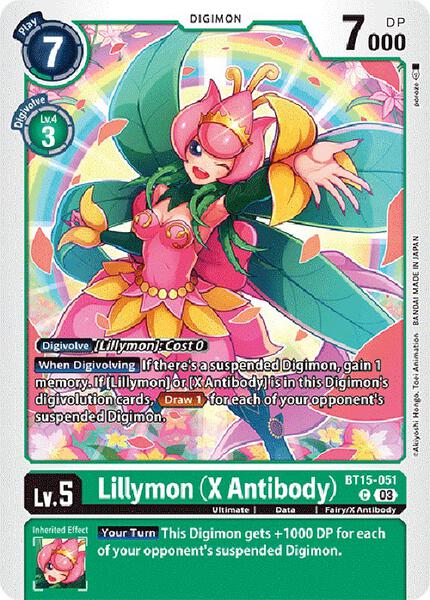 Lillymon (X Antibody) - Exceed Apocalypse - Digimon Card Game ...