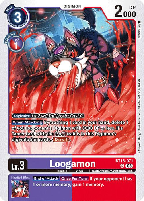 Loogamon - Blast Ace - Digimon Card Game