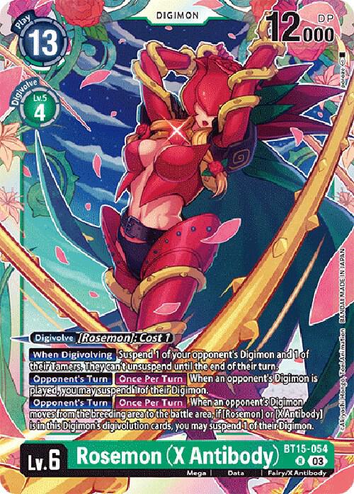 Rosemon (X Antibody) - Exceed Apocalypse - Digimon Card Game ...