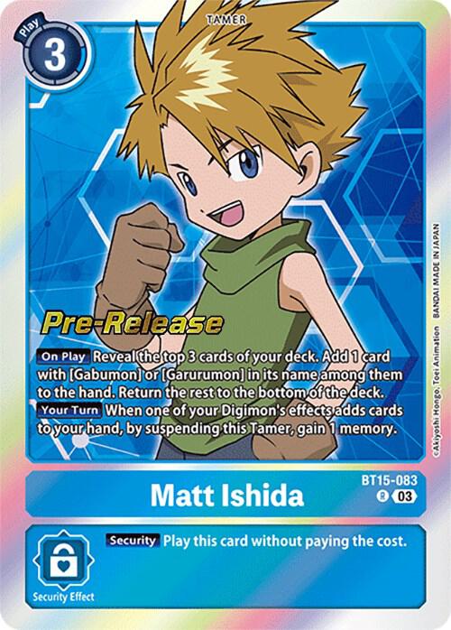 Matt Ishida - Exceed Apocalypse Pre-Release Cards - Digimon Card Game ...