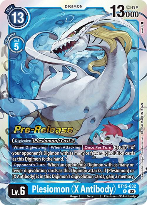 Plesiomon (X Antibody) - Exceed Apocalypse Pre-Release Cards - Digimon ...