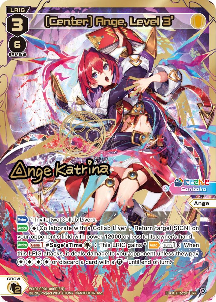 [Center] Ange, Level 3' (LRP) - Collab Booster: Nijisanji Diva - WIXOSS - TCGplayer.com
