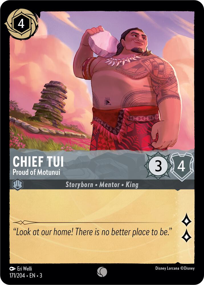 Chief Tui - Proud of Motunui - Into the Inklands - Disney Lorcana