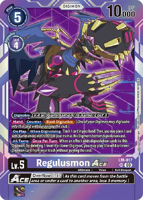 Regulusmon ACE (English Exclusive) - Exceed Apocalypse - Digimon Card ...