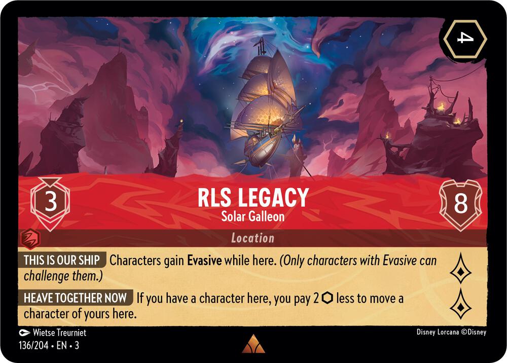 RLS Legacy - Solar Galleon - Into the Inklands - Disney Lorcana ...