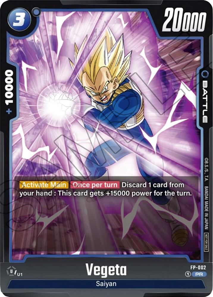 Vegeta - FP-002 - Fusion World Promotion Cards and Packs - Dragon Ball ...