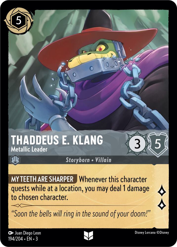 Thaddeus E. Klang - Metallic Leader - Into the Inklands - Disney ...
