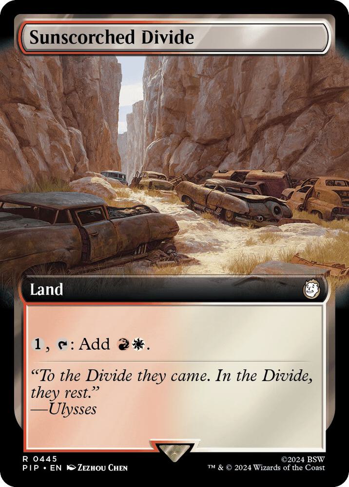 Sunscorched Divide (Extended Art) - Universes Beyond: Fallout - Magic ...
