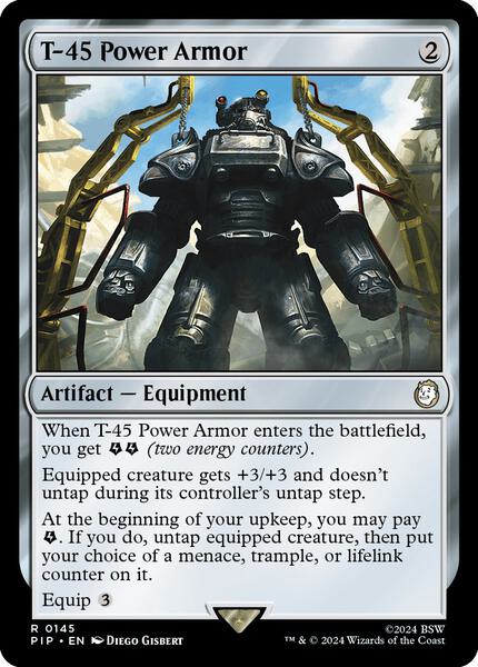 T-45 Power Armor - Universes Beyond: Fallout - Magic: The Gathering ...