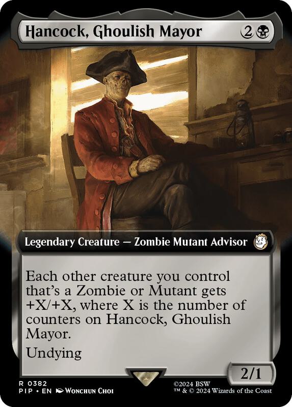 Hancock, Ghoulish Mayor (Extended Art) - Universes Beyond: Fallout ...