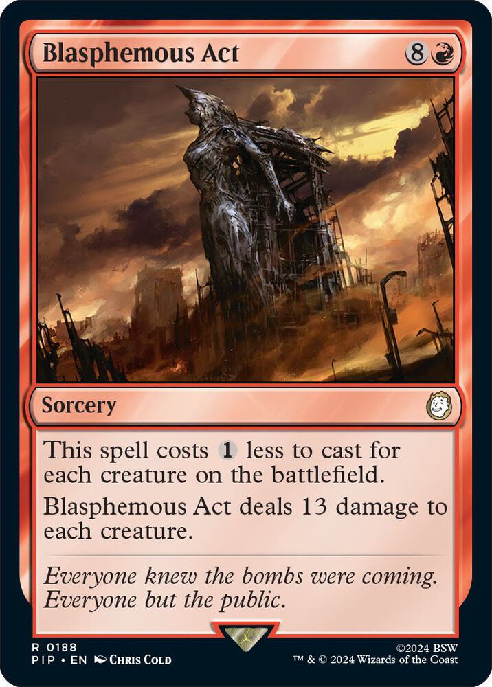 Blasphemous Act - Universes Beyond: Fallout - Magic: The Gathering ...