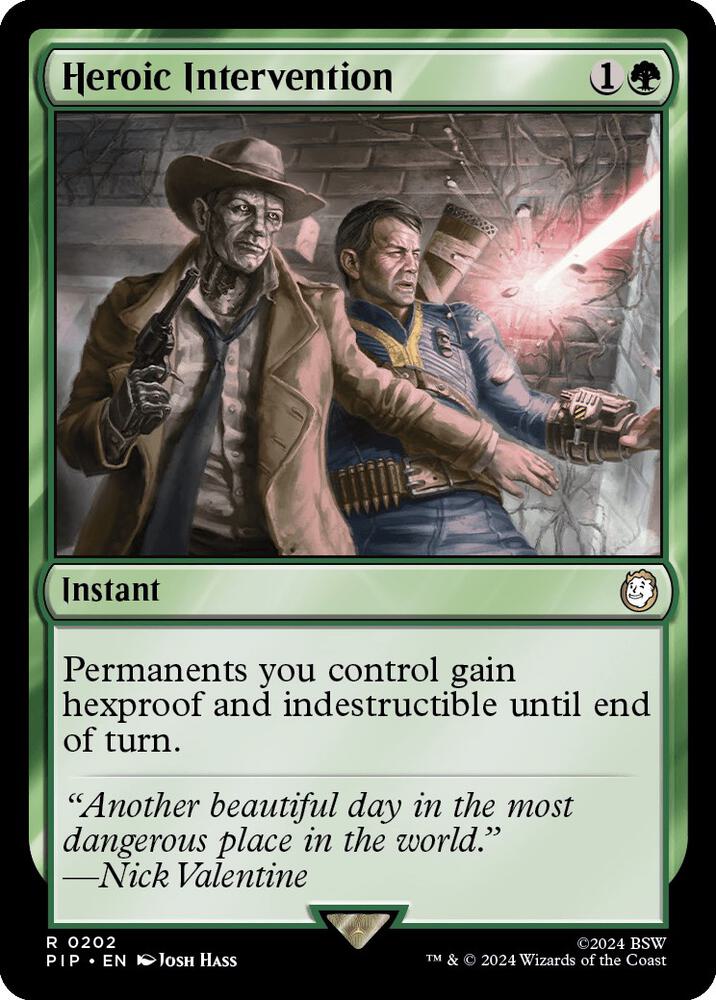 Heroic Intervention - Universes Beyond: Fallout - Magic: The Gathering ...