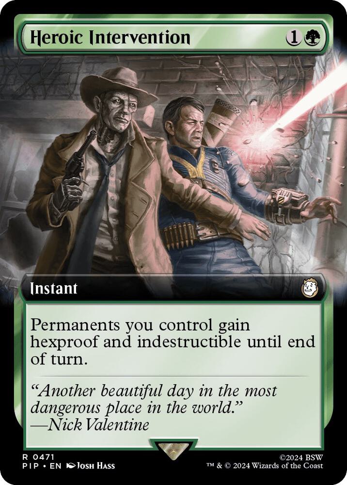 Heroic Intervention (Extended Art) - Universes Beyond: Fallout - Magic ...