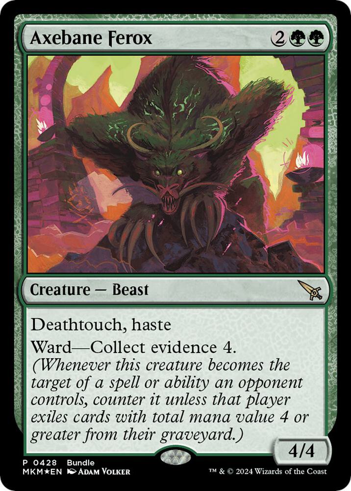 Axebane Ferox (MKM Bundle) - Unique and Miscellaneous Promos - Magic ...