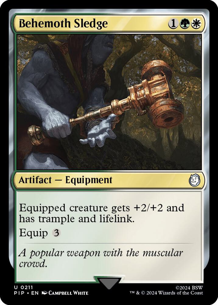 Behemoth Sledge - Universes Beyond: Fallout - Magic: The Gathering ...
