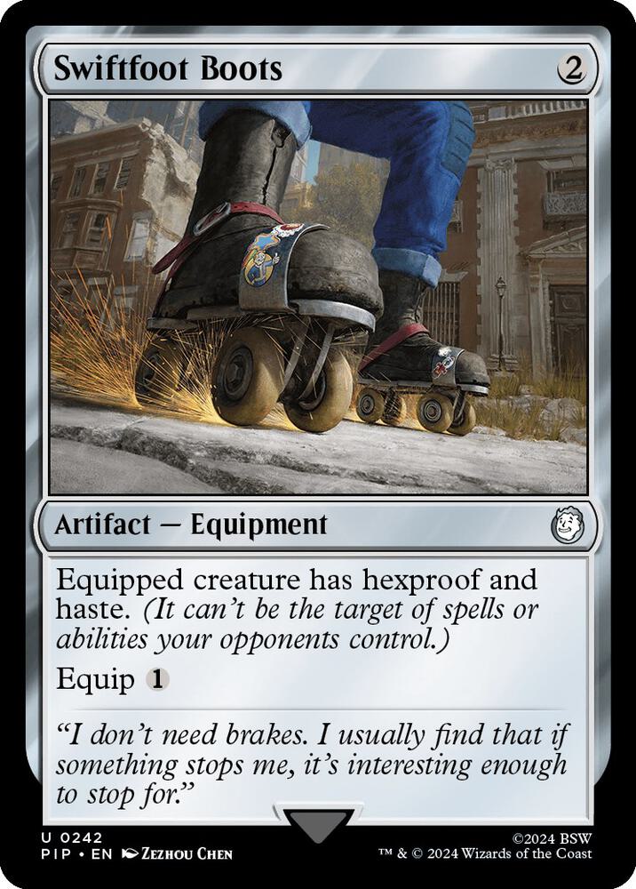 Swiftfoot Boots - Universes Beyond: Fallout - Magic: The Gathering ...