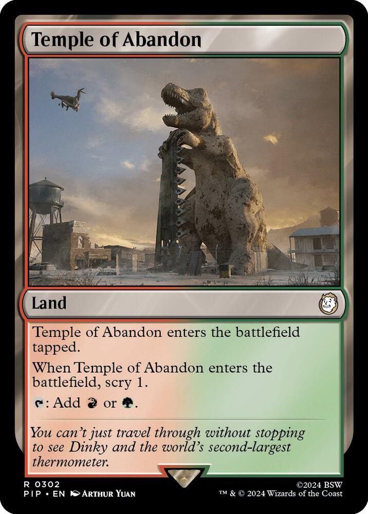 Temple of Abandon - Universes Beyond: Fallout - Magic: The Gathering ...
