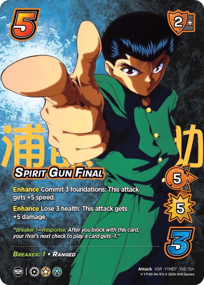 Spirit Gun Final (XSR) - Yu Yu Hakusho: Dark Tournament - UniVersus ...