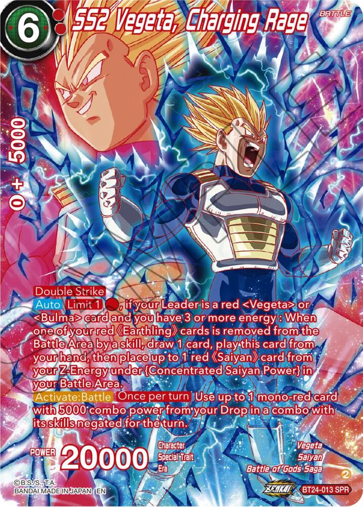 SS2 Vegeta, Charging Rage (SPR) - Beyond Generations - Dragon Ball ...