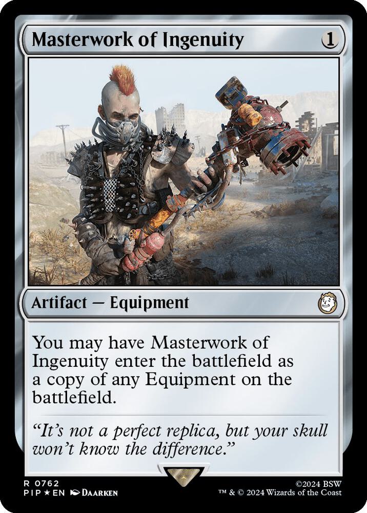 Masterwork of Ingenuity (Surge Foil) - Universes Beyond: Fallout - Magic: The Gathering ...