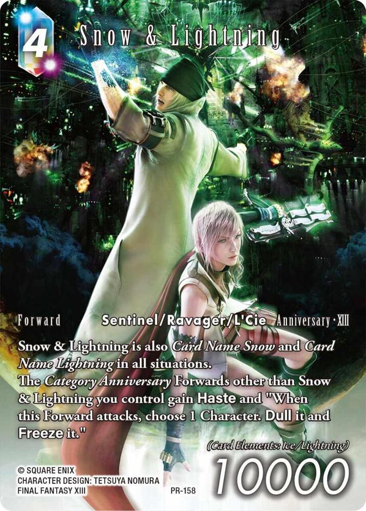 Snow & Lightning (Full Art) - FF: Promo Cards - Final Fantasy TCG ...