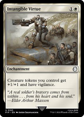 Intangible Virtue - Universes Beyond: Fallout - Magic: The Gathering ...