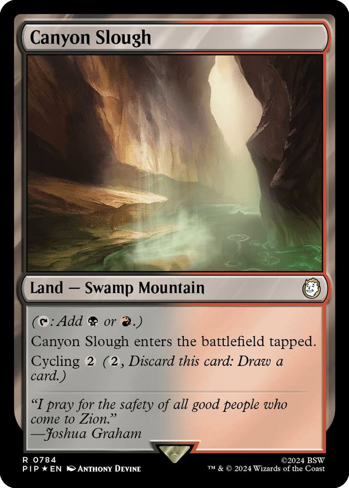 Canyon Slough (Surge Foil) - Universes Beyond: Fallout - Magic: The ...