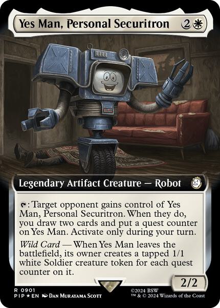 Yes Man, Personal Securitron (Extended Art) (Surge Foil) - Universes ...