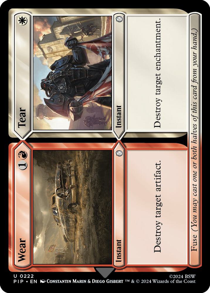 Wear // Tear - Universes Beyond: Fallout - Magic: The Gathering ...