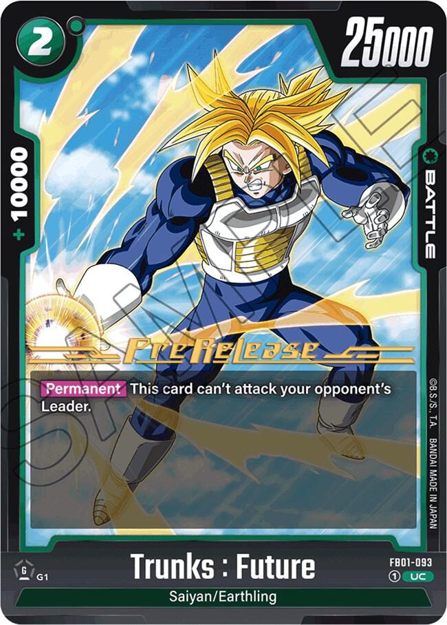 Trunks : Future - FB01-093 - Awakened Pulse Pre-Release Cards - Dragon ...