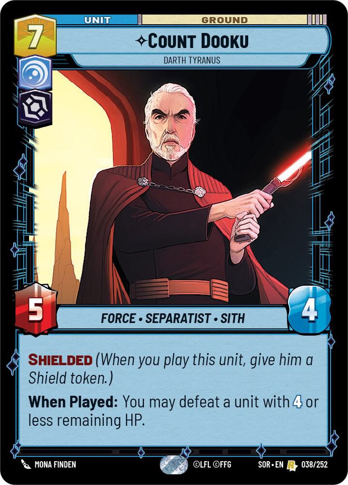 Count Dooku - Darth Tyranus - Spark of Rebellion - Star Wars: Unlimited ...