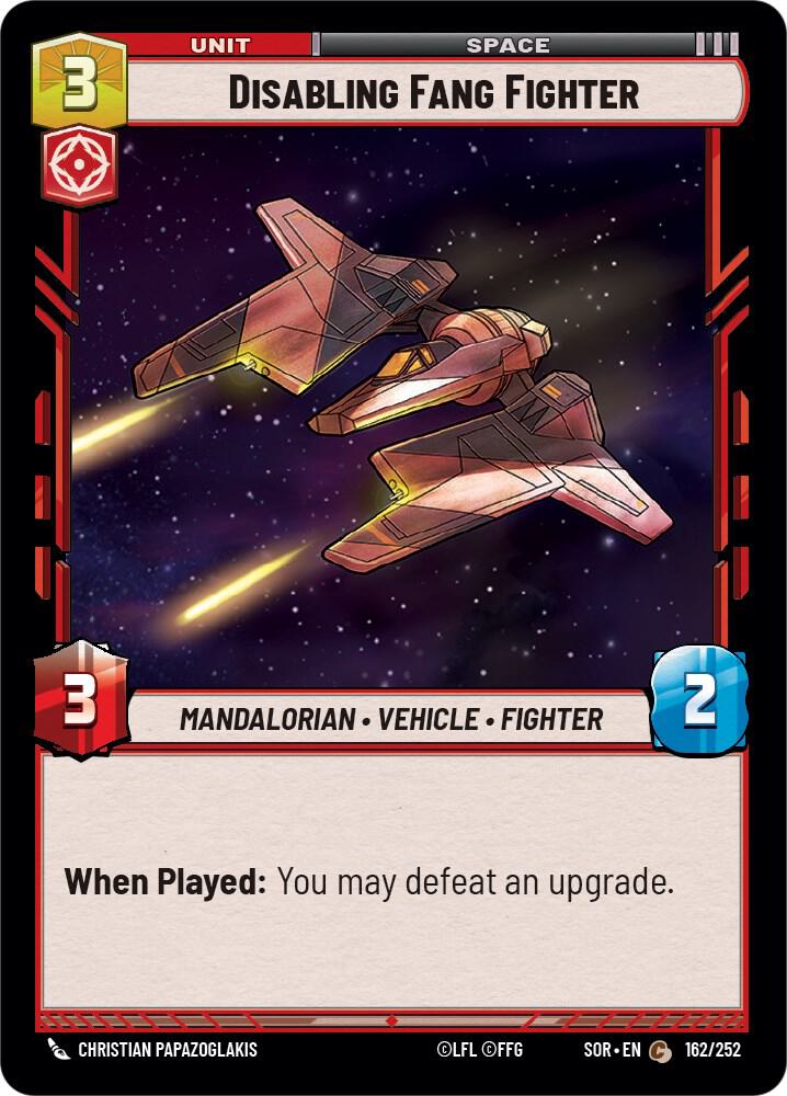 Disabling Fang Fighter - Spark of Rebellion - Star Wars: Unlimited ...