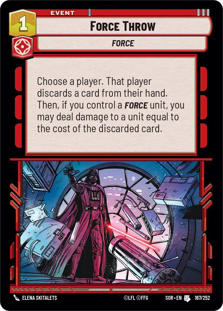 Force Throw - Spark of Rebellion - Star Wars: Unlimited - TCGplayer.com