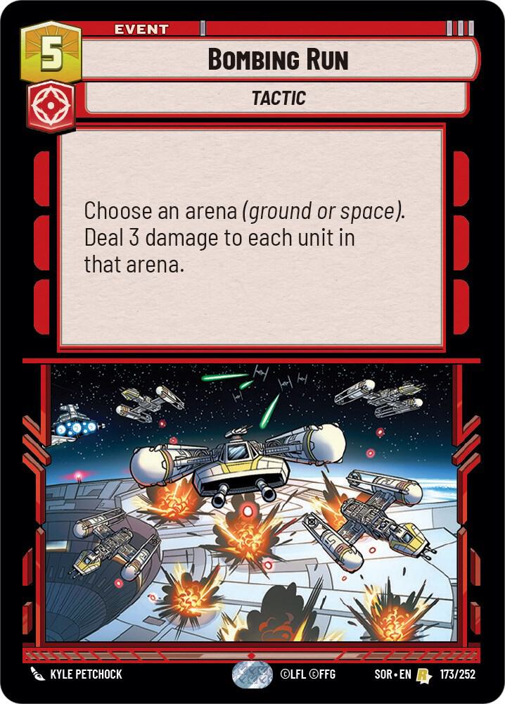 Bombing Run - Spark of Rebellion - Star Wars: Unlimited - TCGplayer.com