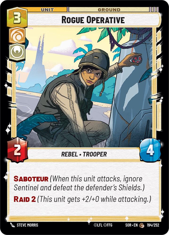 Rogue Operative - Spark of Rebellion - Star Wars: Unlimited - TCGplayer.com