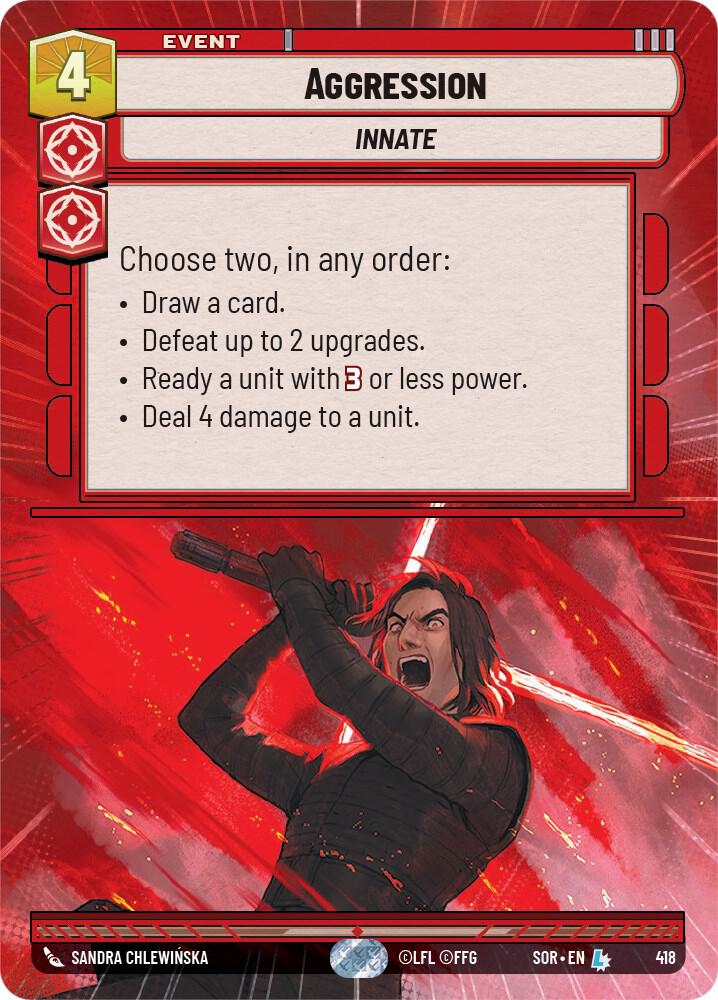 Aggression (Hyperspace) - Spark of Rebellion - Star Wars: Unlimited ...