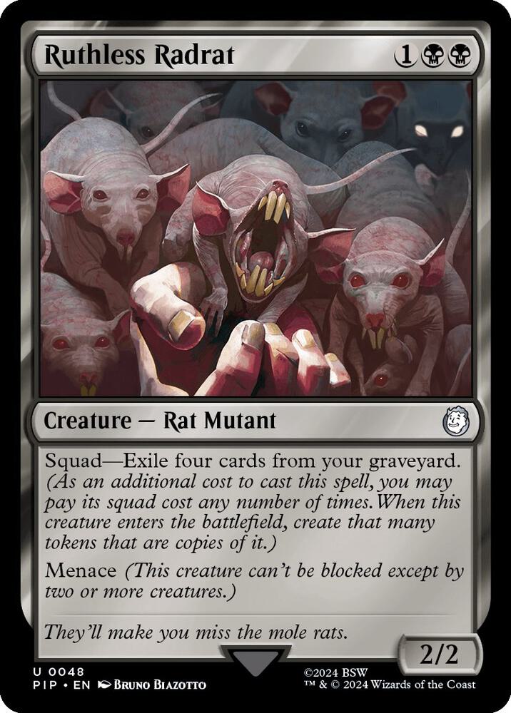 Ruthless Radrat - Universes Beyond: Fallout - Magic: The Gathering ...